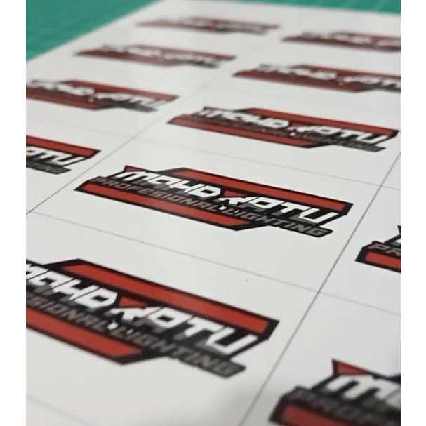 Jual Cetak Sticker Vinyl A3+ full Laminasi cocok buat Stiker Bisnis ...