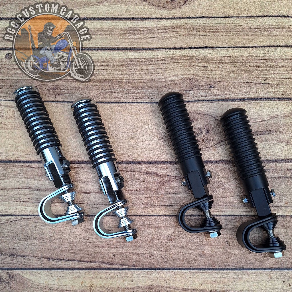 Jual U-Clamp Foot Pegs PIPER . Footstep Belakang Chopper Universal ...