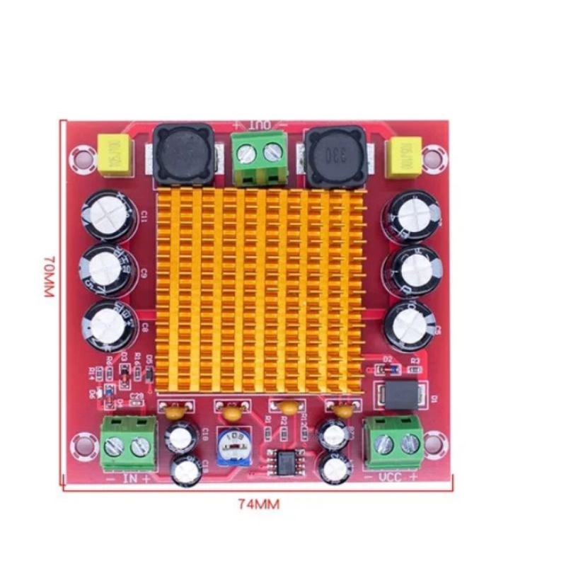 Jual power Amplifier mono class D TPA 3116D2 150W XH-M544 | Shopee ...