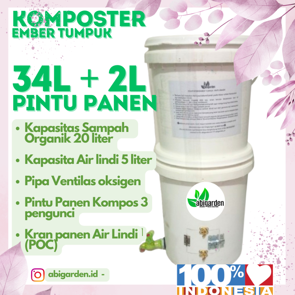 Jual Paket Komposter Ember Tumpuk Pengolahan Sampah Organik Kompos ...