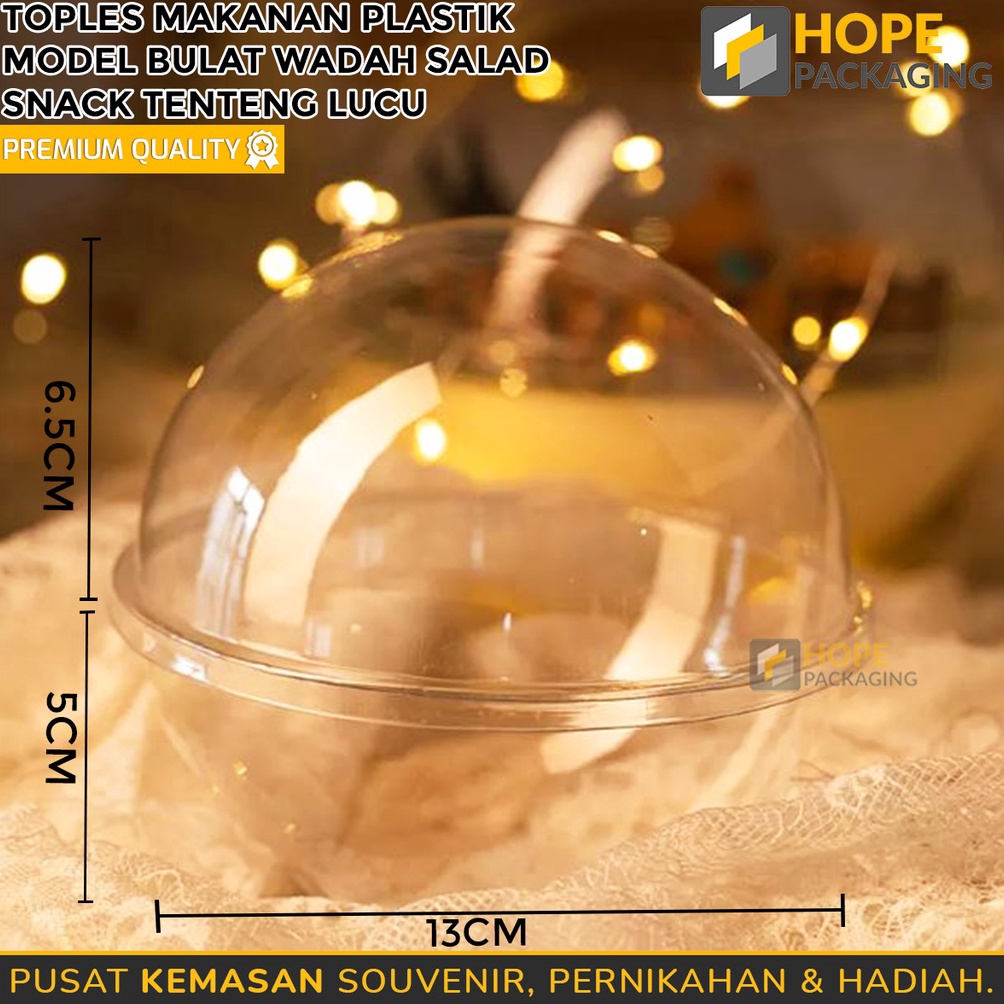 Jual UNIK Mika Bola Duduk Dessert Bowl Round Ball Cup Pudding Box Mika ...