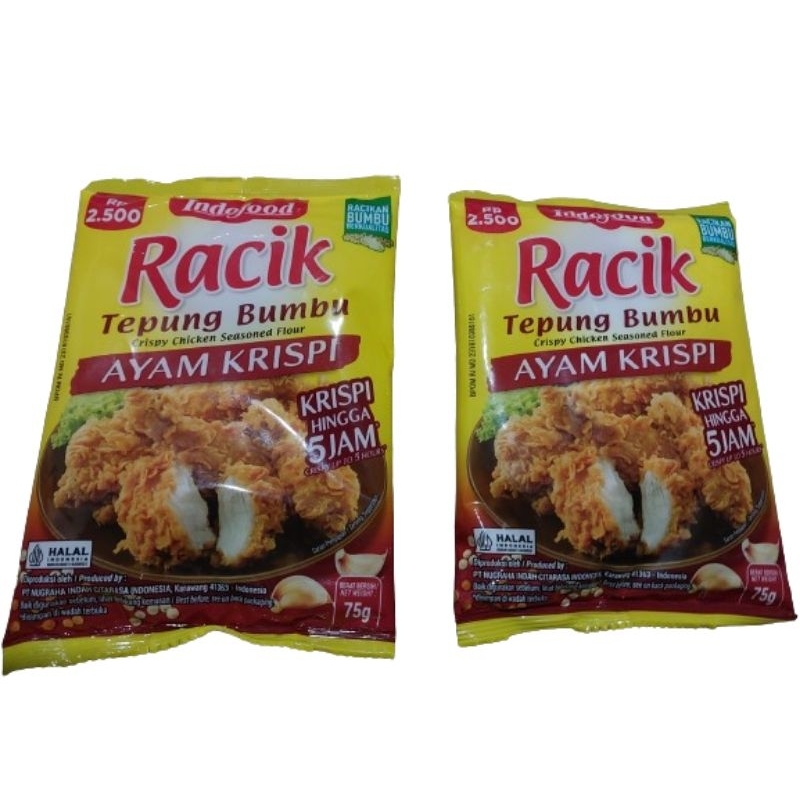 Jual RACIK INDOFOOD TEPUNG BUMBU AYAM KRISPI 75Gr, 210Gr | RACIK ...