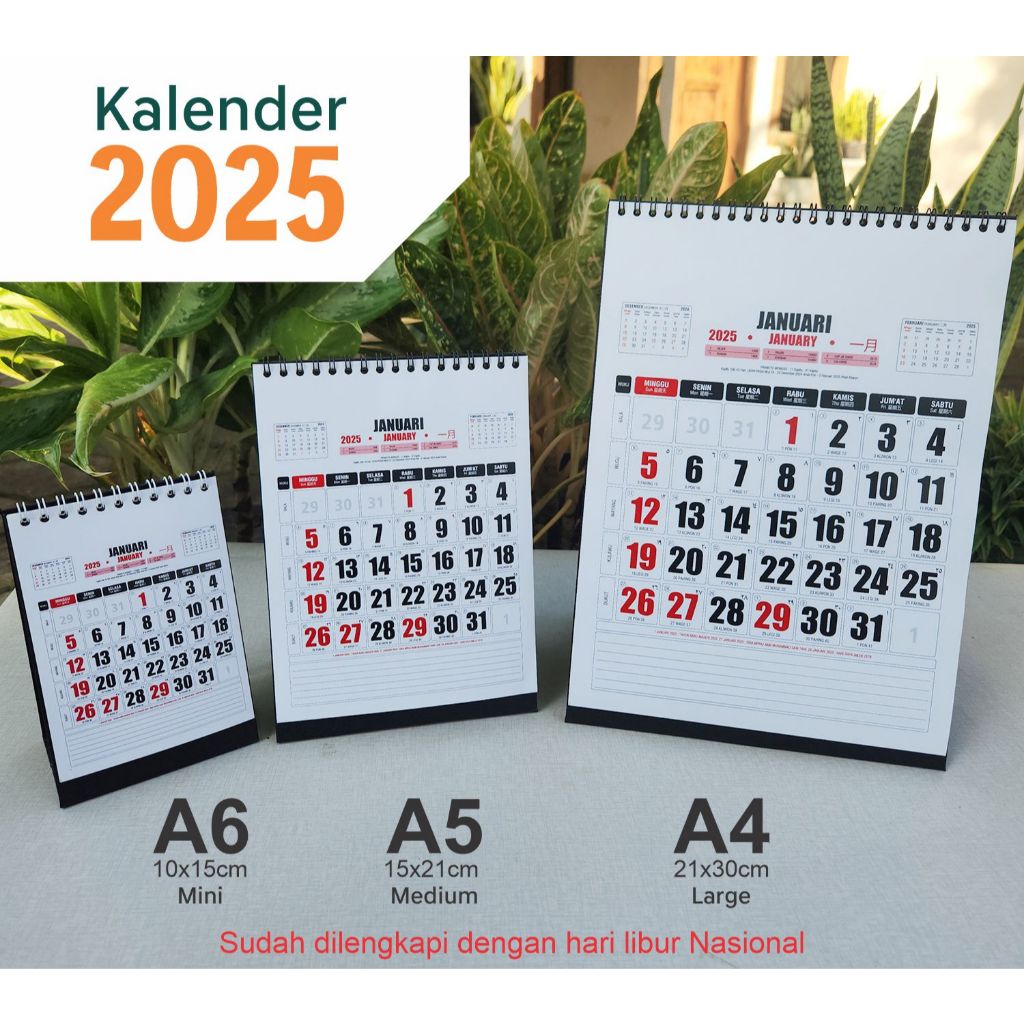 Jual Kalender Meja 2025, MAS-39, Kalender Meja Catatan | Shopee Indonesia