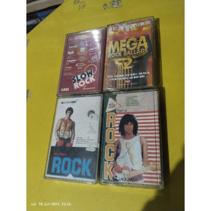 Jual kaset pita slow rock, rock ballads, all that rock (3 kaset) | Shopee Indonesia