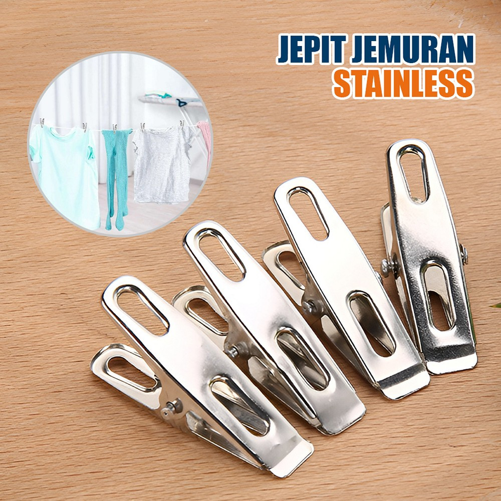 Jual Jepitan Jemuran Stainless Anti Karat Serbaguna / Jepitan Baju ...