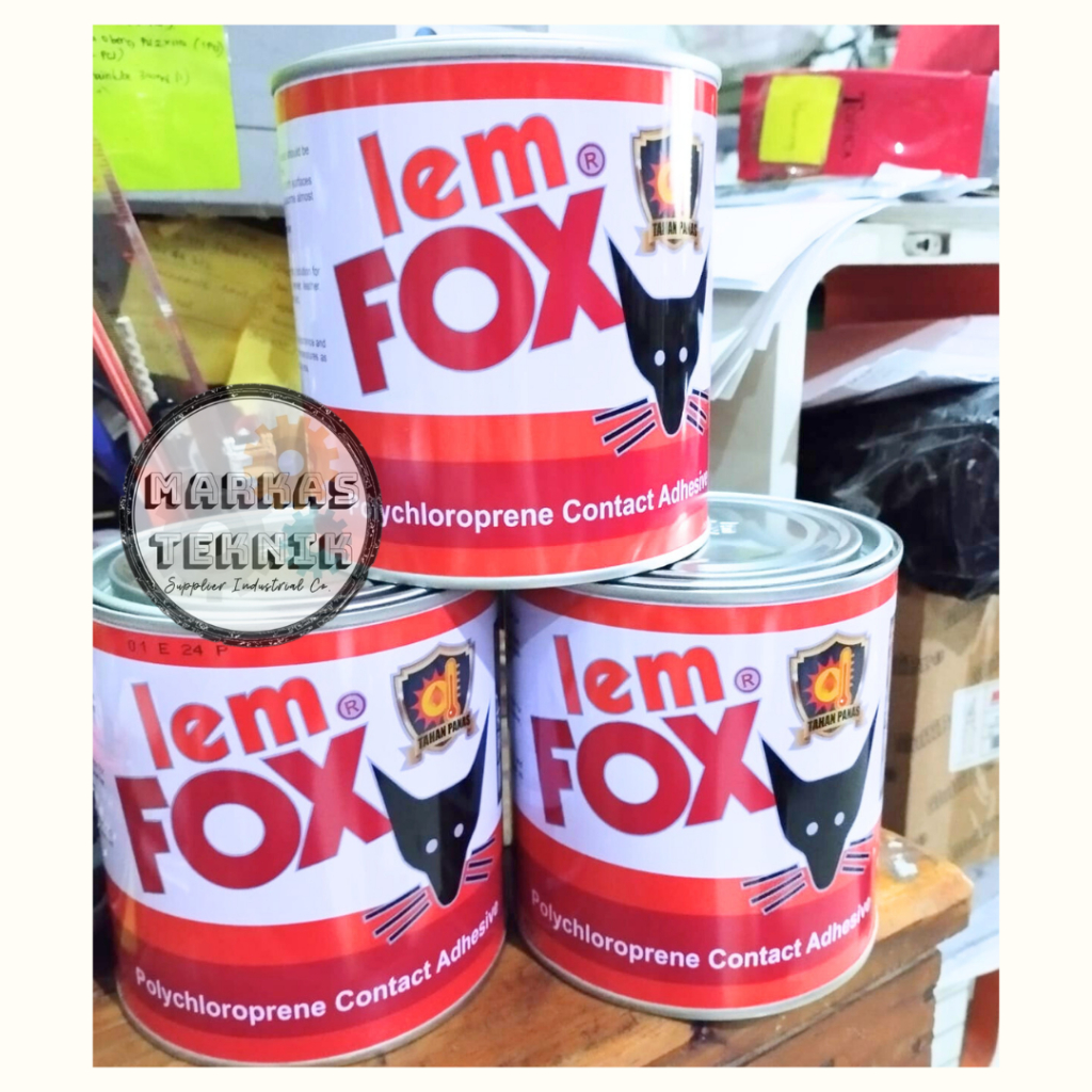 Jual LEM FOX KUNING Kaleng Merah 600GR / LEM FOX KUNING Kaleng Merah ...