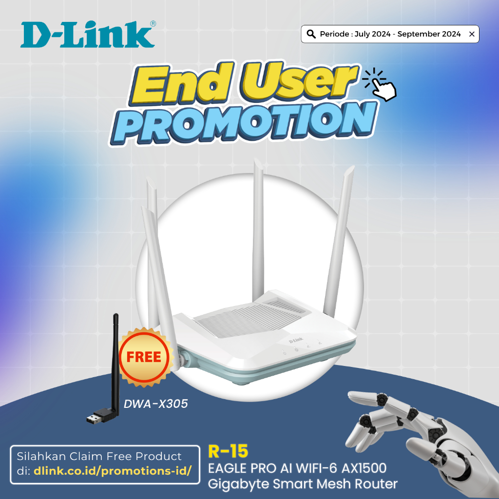 Jual D-Link Mesh EAGLE PRO AI AX1500 Smart Router R15 | Shopee Indonesia