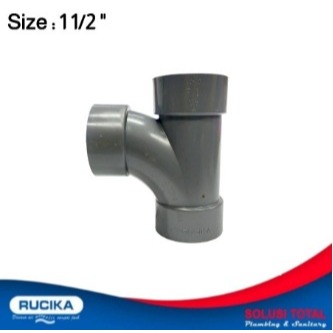 Jual TY 90 Derajat AW 1 1/2 Inch Tee Y 90 AW 1 1/2" PVC Rucika | Shopee ...