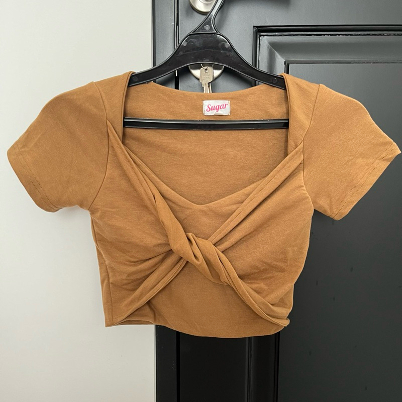 Jual NEW Shewearssugar Angelic Top Brown S | Top Blouse Atasan Wanita ...