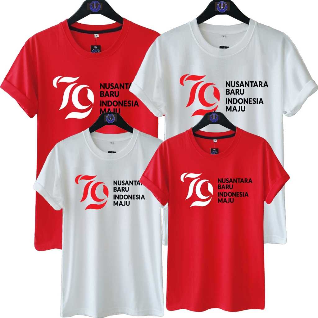 Jual MS KAOS INDONESIA 79 TAHUN NUSANTARA BARU INDONESIA MAJU / KAOS 17 ...