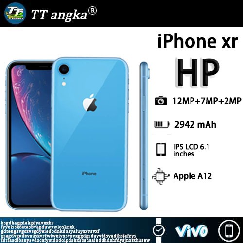 Jual iPhone XR /HP MURAH/ RAM 6 GB+128 GB BATRAI 2932 mAh kamera 12 MP ...