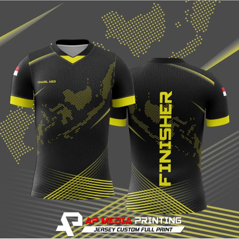 Jual Jersey Running Custom Full Printing/ Jersey Lari Full Printing ...