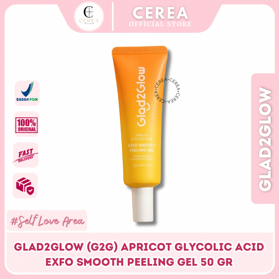 Jual [BPOM] Glad2Glow (G2G) Peeling Gel Apricot Glycolic Acid Exfo ...