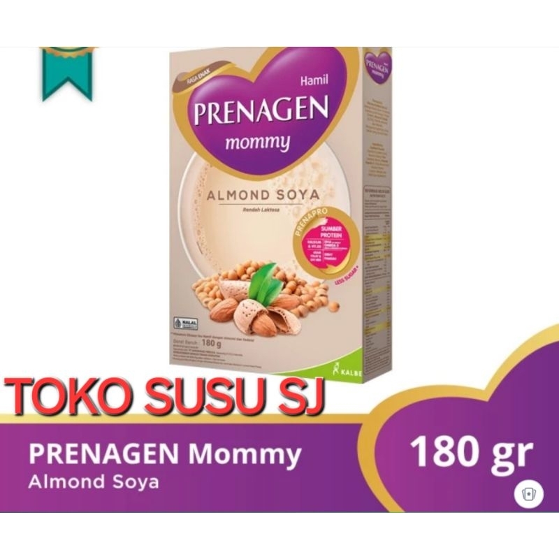Jual PRENAGEN MOMMY IBU HAMIL ALMOND SOYA 180 GRAM/180GR/dulu 200 gram/200gr | Shopee Indonesia