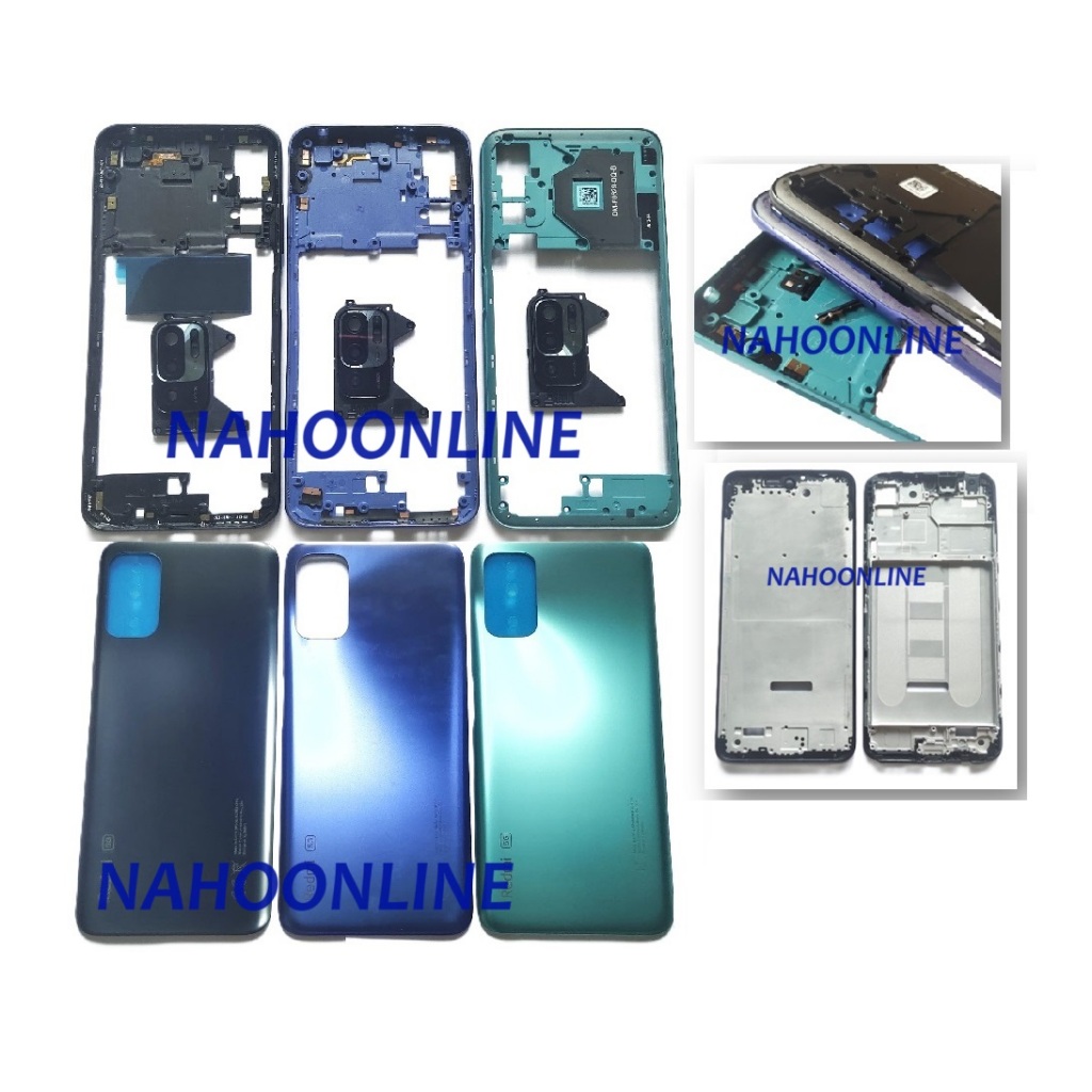 Jual TULANG FRAME BAZEL + BACK CASING HOUSING REDMI NOTE 10 5G TUTUPAN ...