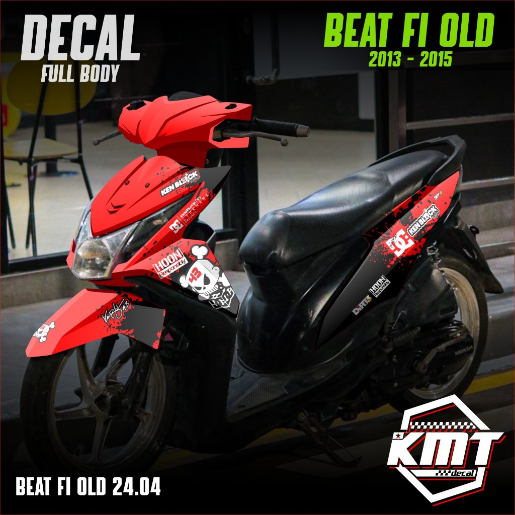 Jual Decal Sticker Skotlet Fullbody Variasi Beat FI OLD 2012 2013 2014 ...