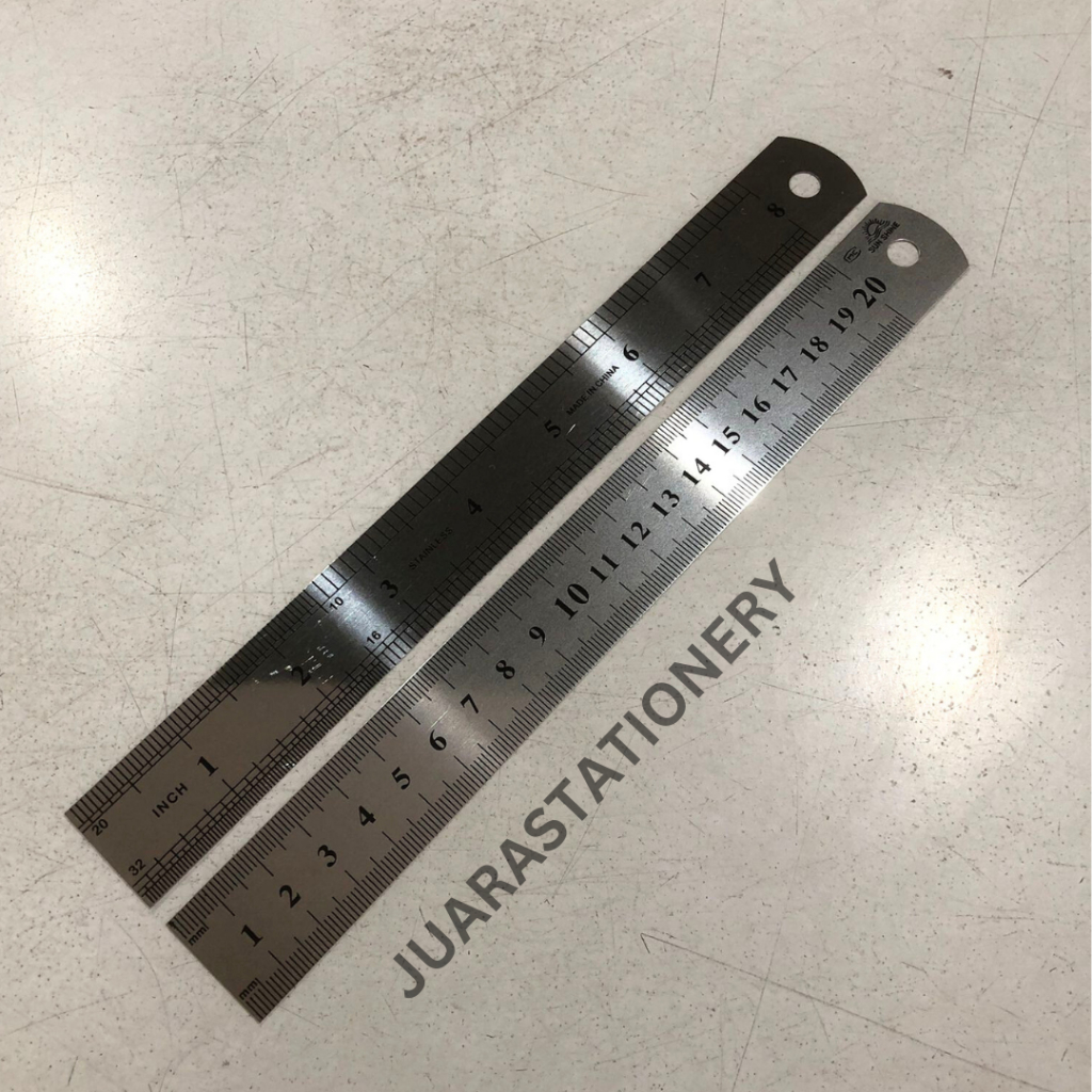 Jual (1155) Penggaris Besi V-TEC 20cm / Penggaris Panjang / Penggaris ...