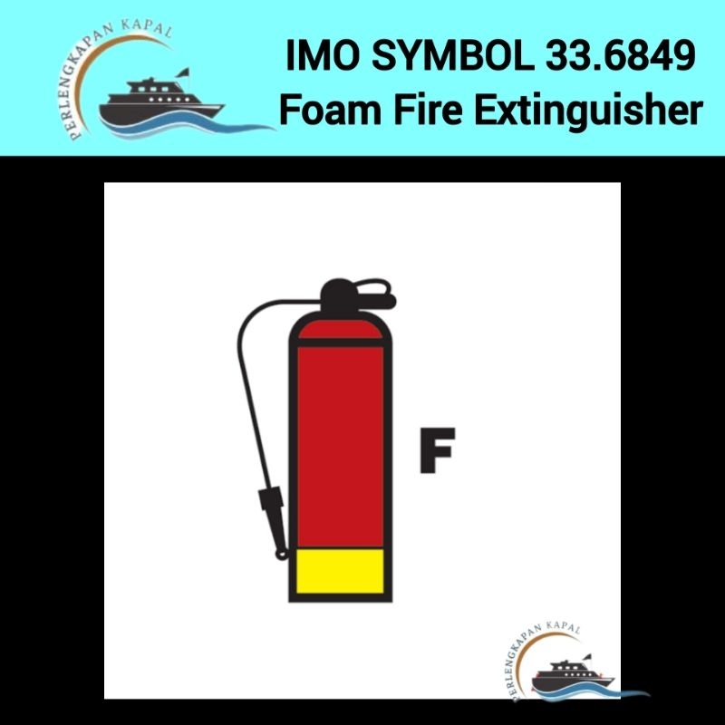 Jual IMO Symbol 336849 Foam Fire Extinguisher / Stiker IMO simbol 33. ...