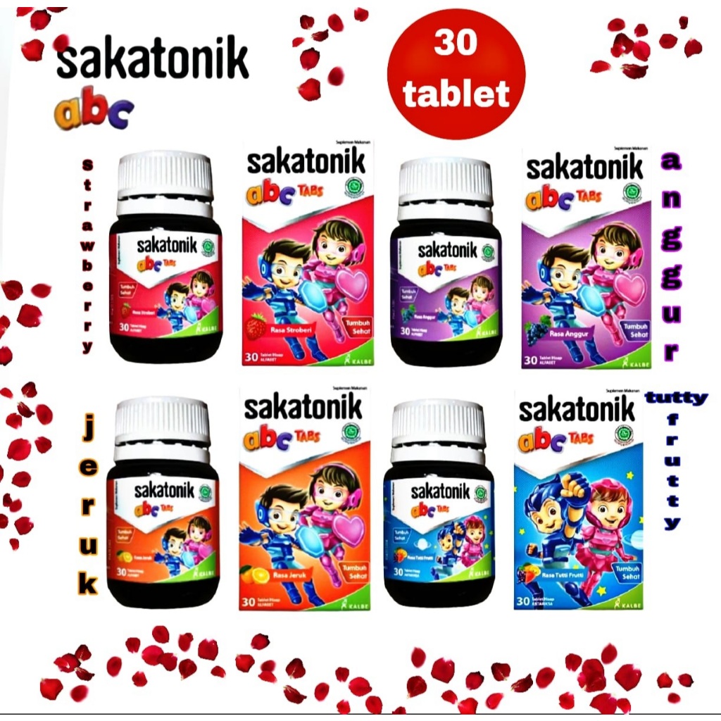 Jual Sakatonik ABC Tablet Hisap Multivitamin Anak Suplemen Makanan 30 ...