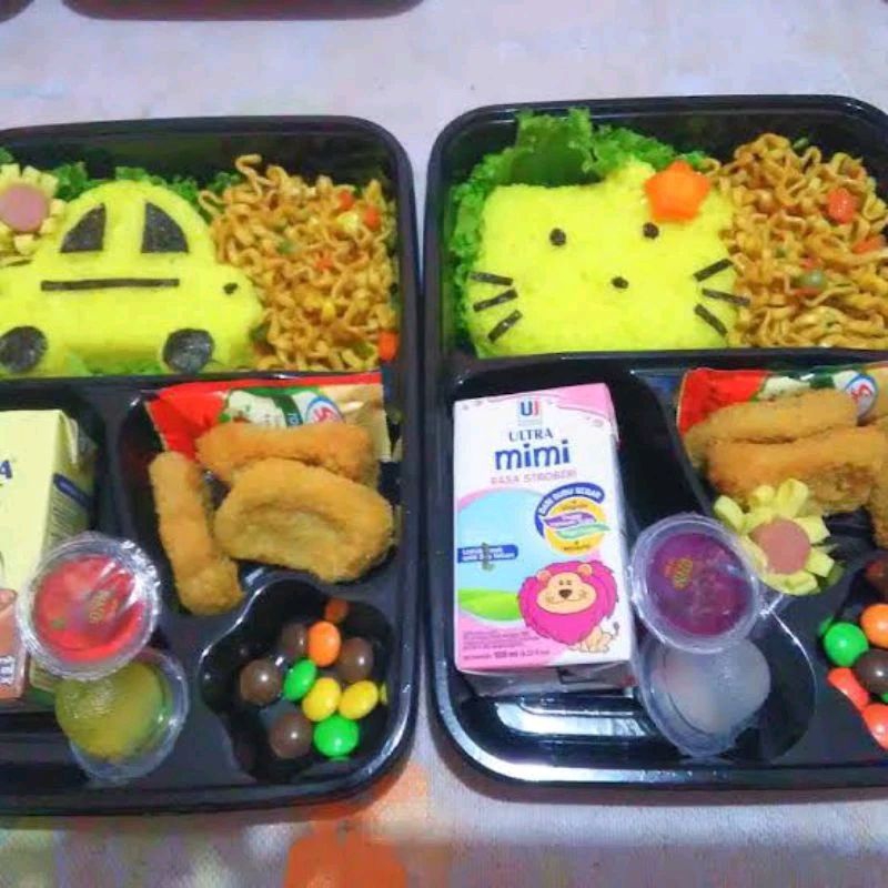 Jual Paket Nasi Bento Anak ultah mewah | Shopee Indonesia
