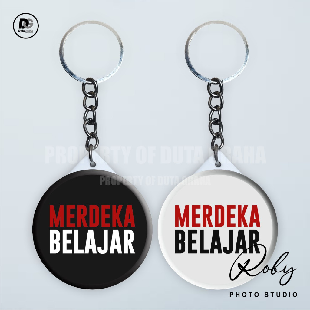 Jual [KEYRING PRESS] MERDEKA BELAJAR Gantungan Kunci Keychain Aksesoris ...