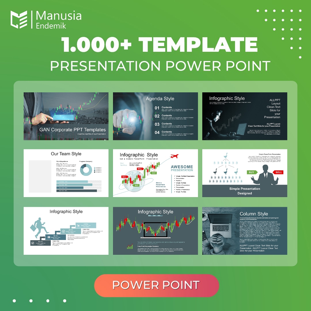 Jual 1000+ Template Powerpoint | PPT Power Point | Presentasi | Sempro ...