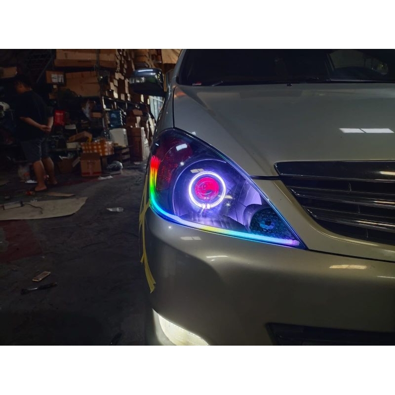 Jual Paketan Headlamp INNOVA Lama fullset Proji dan alis RGB matrix ...