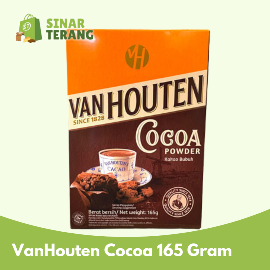 Jual Coklat Bubuk Cocoa Van Houten Vanhouten 165gr | Shopee Indonesia