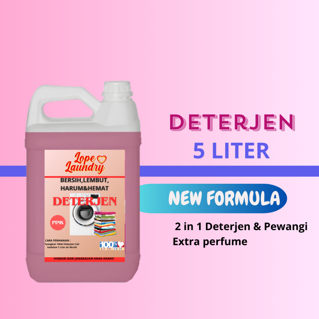 Jual Deterjen Laundry EXTRA aroma Strong 5 liter | Shopee Indonesia