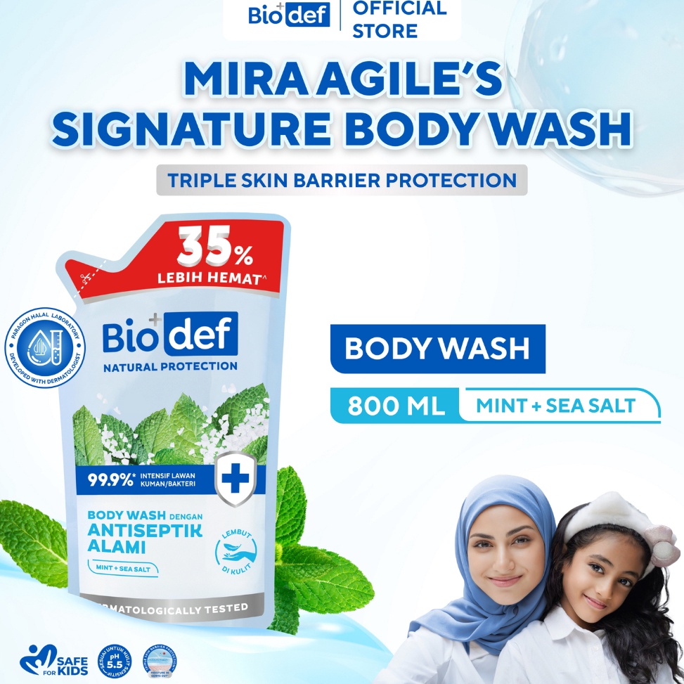 Jual KODE P35Y Mira Agiles Signature Biodef MintSea Salt 8ml Sabun ...