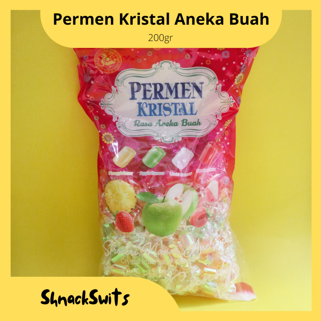 Jual PERMEN KRISTAL ANEKA RASA BUAH / PERMEN KERAS/ PERMEN KRISTAL ...