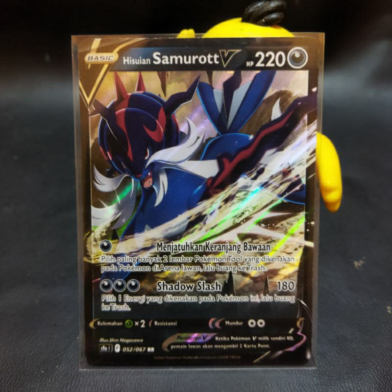 Jual Pokemon TCG Indonesia Hisuian Samurott V s9a 052/067 RR original | Shopee Indonesia
