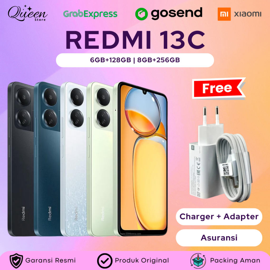 Jual Xiaomi Redmi 13C NFC 6GB+128GB | 8GB+256GB Garansi Resmi 1 Tahun ...