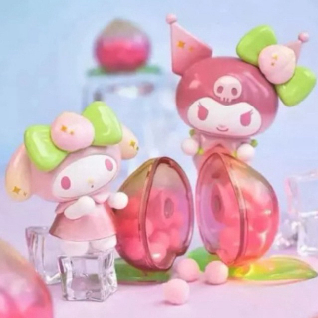 Jual Sanrio figure Peach fruit paradise my Melody Kuromi peach pink ...