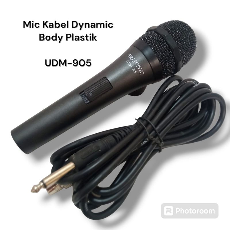 Jual Mic Kabel Dynamic UDM 905 Body Plastik Mic Karaoke | Shopee Indonesia