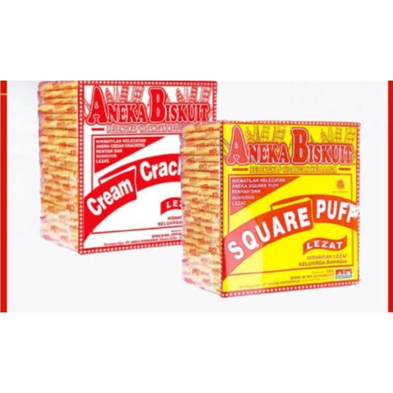 Jual AIM Aneka Biskuit Gabin Crackers Cream/Square 300gr | Shopee Indonesia