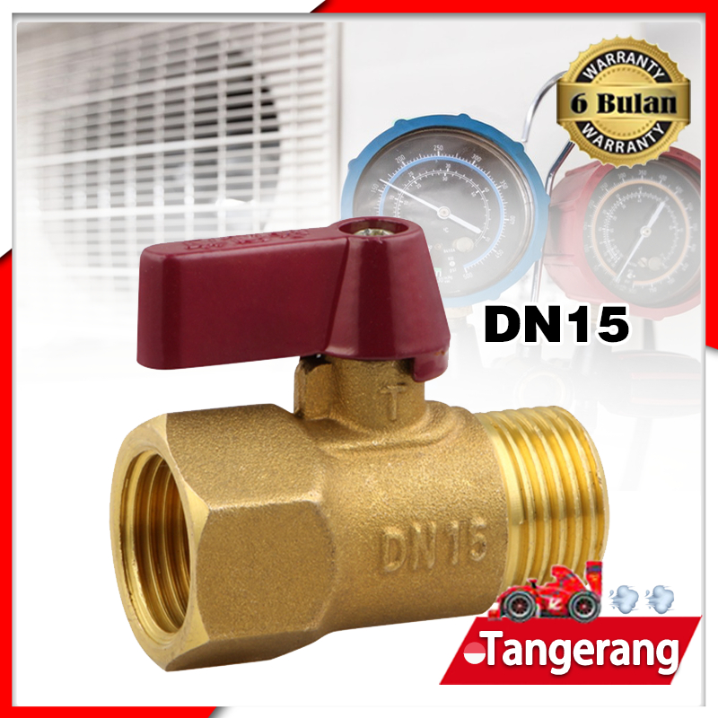 Jual Mini Ball Valve 1/2" (Derat Dalam) Stop Kran Fm Full Kuningan ...
