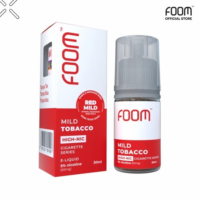 Jual Liquid Foom Cigarette Red Mild/ Mild Tobacco Salt Nic 50MG 30ML ...