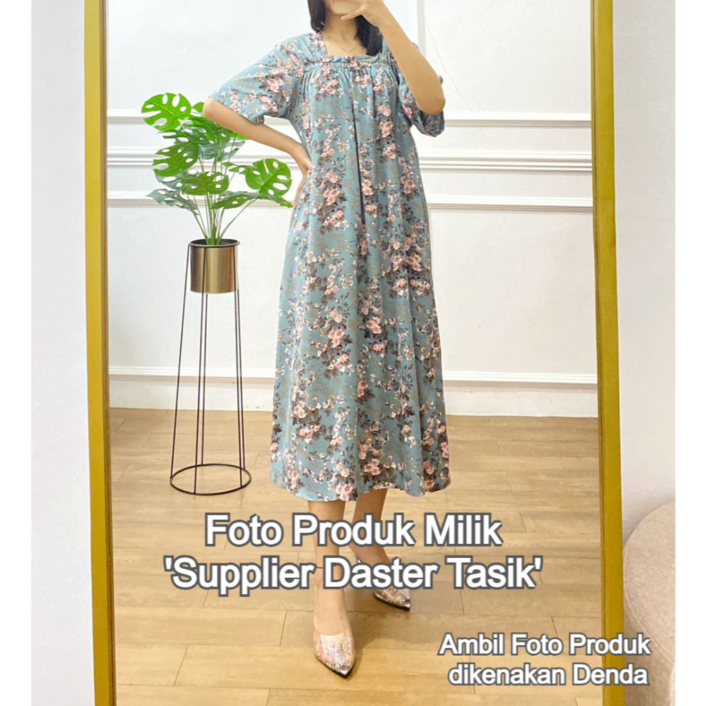 Jual [DASTER ANDIN MOTIF - Paula versi Pendek - Rayon Premium] Daster ...