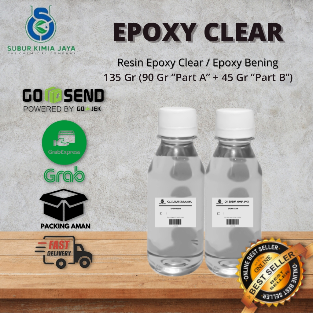 Jual Epoxy Resin Bening Clear 135 Gr (Epoxy Resin 90 Gr + Hardener 45 ... Jual Epoxy Resin Bening Clear 135 Gr (Epoxy Resin 90 Gr + Hardener 45 ...
