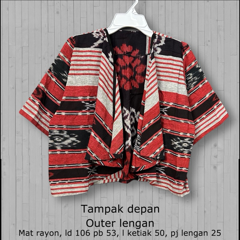 Jual Outer kimono tenun asli wanita cardi cewek premium etnik Kasual ...
