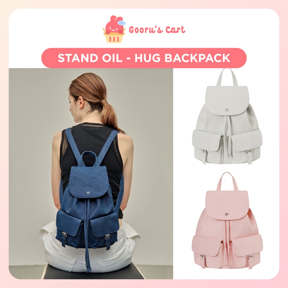 Jual [PELUNASAN PO KOREA] Stand Oil Hug Backpack [100% ORIGINAL PO KOREA] | Shopee Indonesia