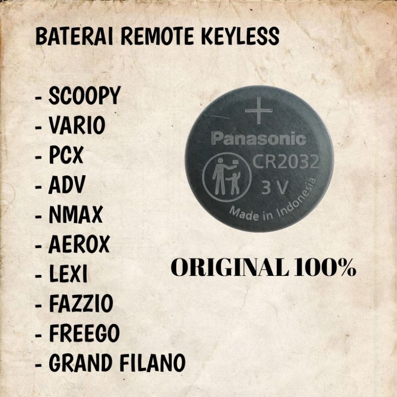 Jual Baterai Remote Keyless Scoopy Vario Pcx Adv Nmax Aerok Lexy ...