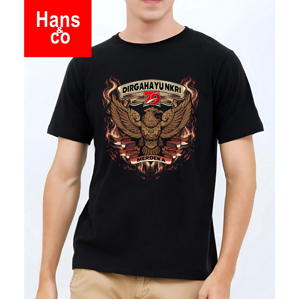Jual Kaos Pria Premium 17 Agustus 79th Merdeka Indonesia Garuda Merdeka ...