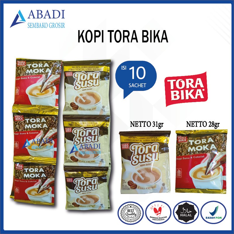 Jual Kopi TORA BIKA - Tora Susu - Tora Moka Mocca Moca 1 Renceng 10 ...
