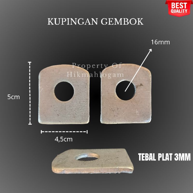 Jual (GROSIR) Kupingan Lubang Gembok | aksesoris pintu pagar besi ...