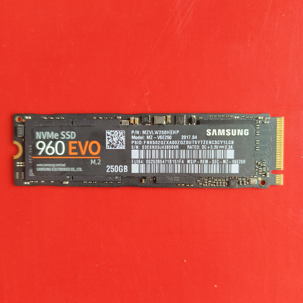 Jual SSD NVME SAMSUNG 960 EVO 256GB SENTINEL 93% | Shopee Indonesia