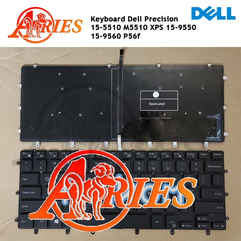 Jual Keyboard Laptop Dell Precision 15-5510 M5510 XPS 15-9550 15-9560 ...
