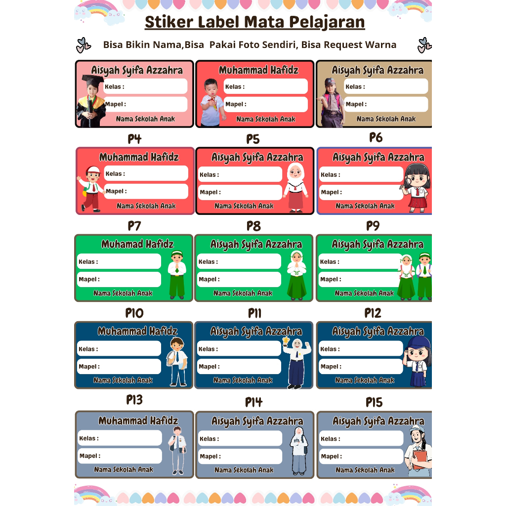 Jual STIKER LABEL BUKU MATA PELAJARAN | Shopee Indonesia