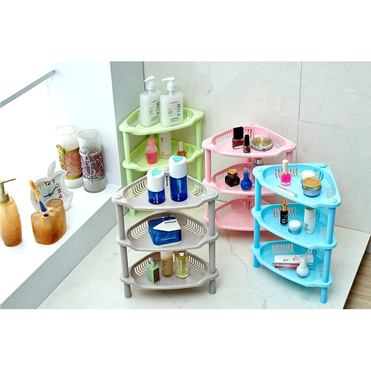 Jual Rak Meja Pojok 3 Susun Segitiga Tempat Penyimpanan Triangle Rack ...